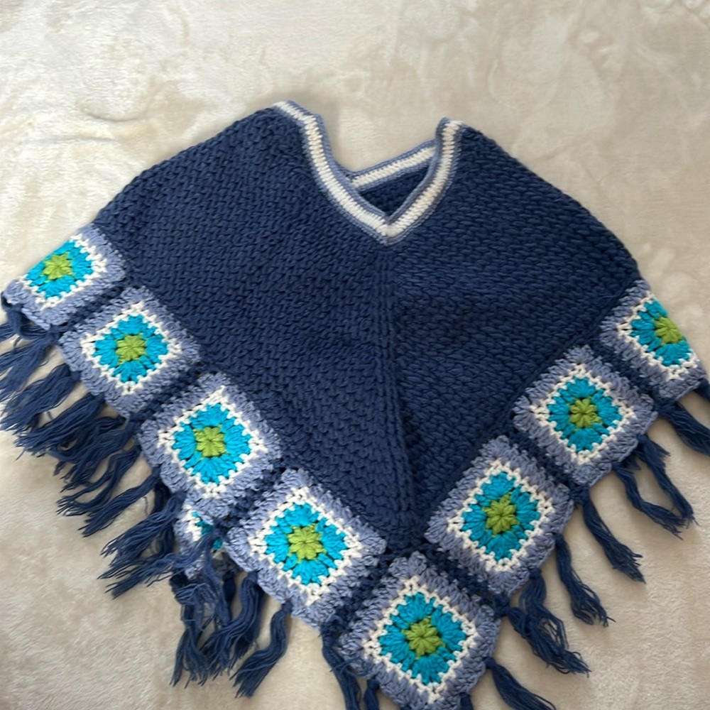 Y2k No Boundaries Poncho - Gem